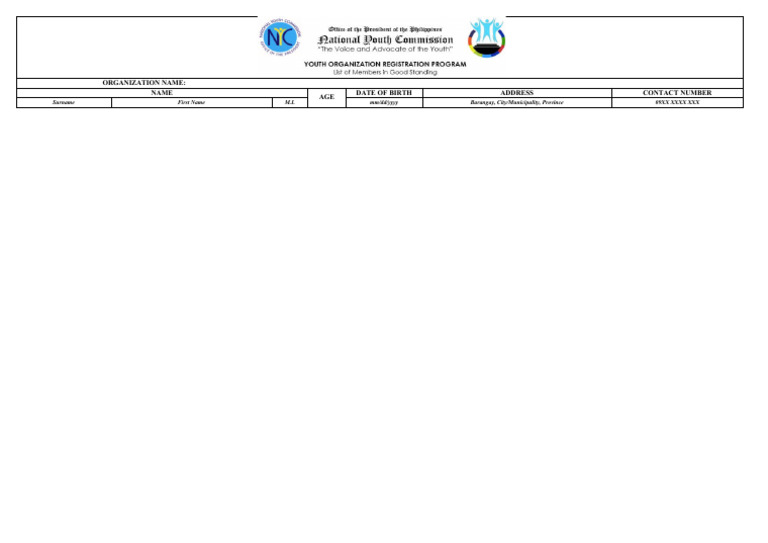 Members in Good Standing List | PDF