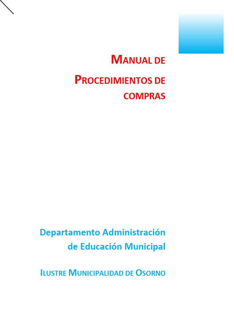 Manual de Procedimientos Adquisiciones y Pago | PDF | Business | Economias
