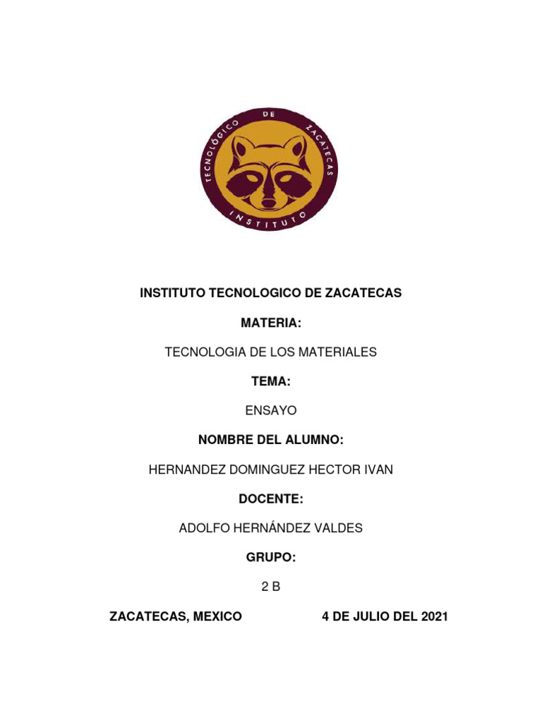 Instituto Tecnologico de Zacatecas | Descargar gratis PDF | Rieles | Sólido