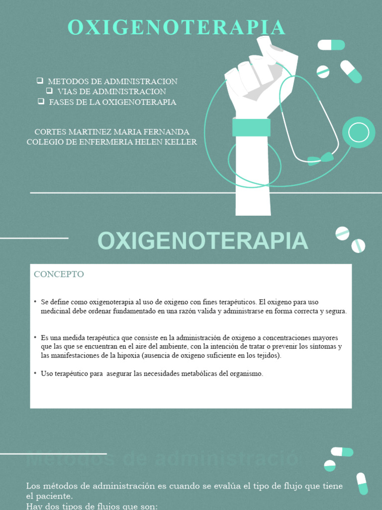 Oxigenoterapia | PDF | Sistema respiratorio | Respiración
