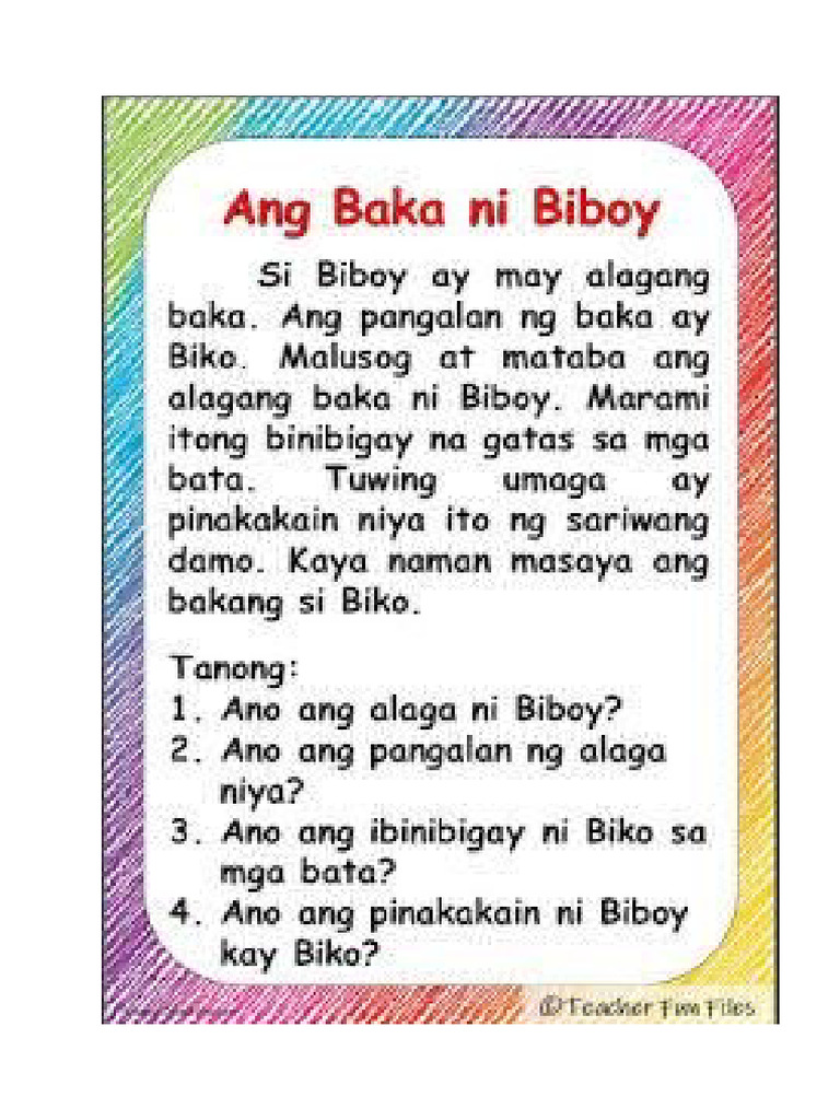 Ang Baka Ni Biboy | PDF