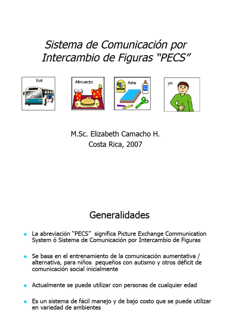 Pecs. the Picture Exchange Communication System Training Manual ...