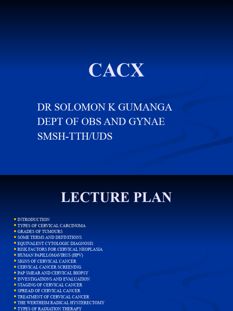 CACX | PDF | Cervical Cancer | Medicine