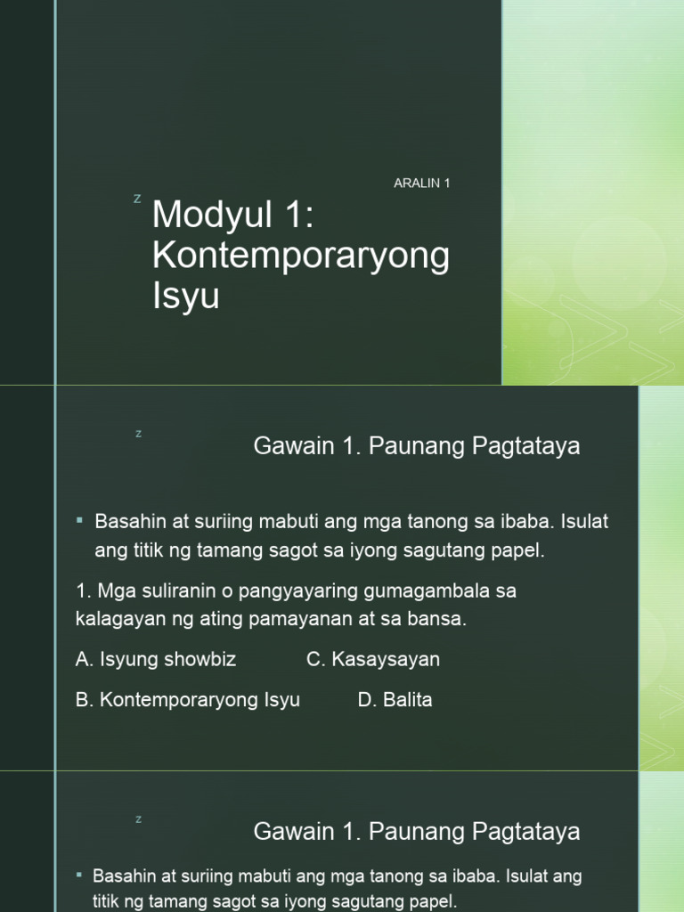 Ap10 - Week 1 Lesson | PDF