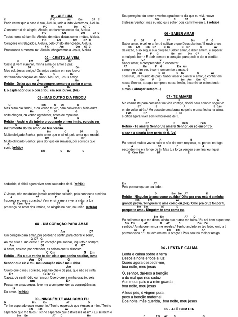 Liv - Cantos Cif. - Completo Pelo Livro | Download grátis PDF | Amor | Jesus