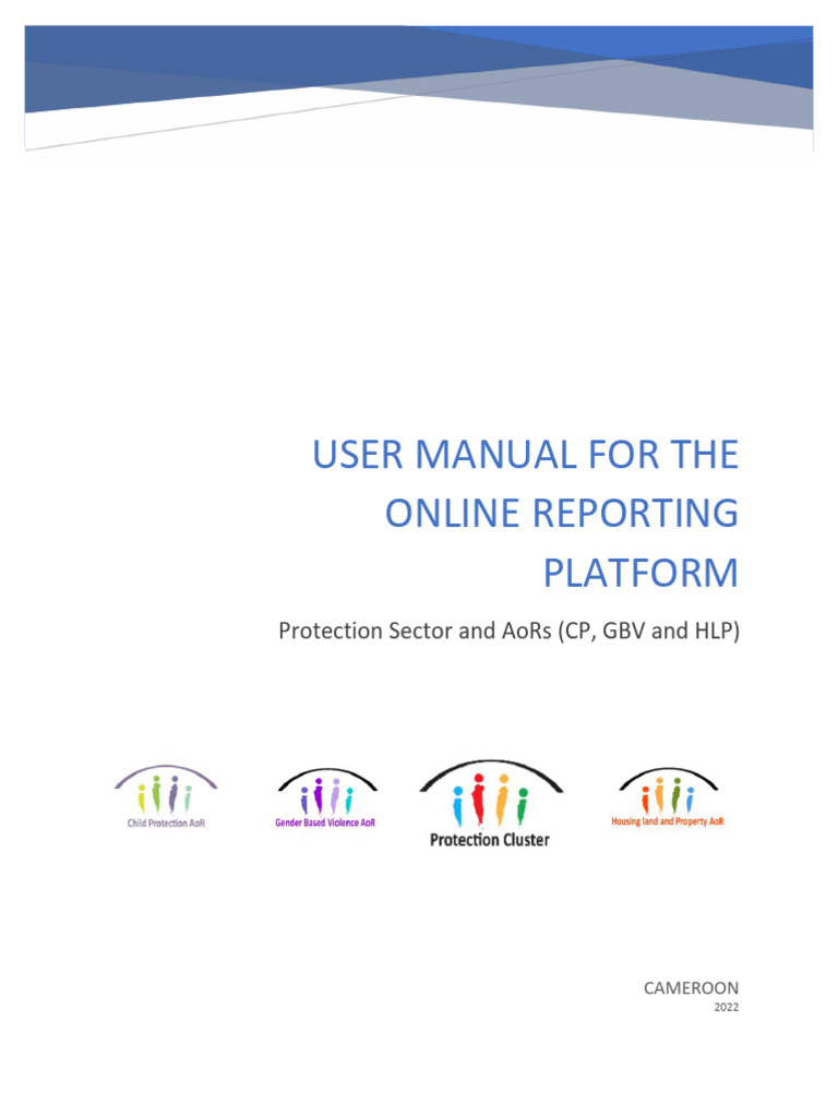 Protection Sector AoR - Online Reporting Platform - User Manual - March ...
