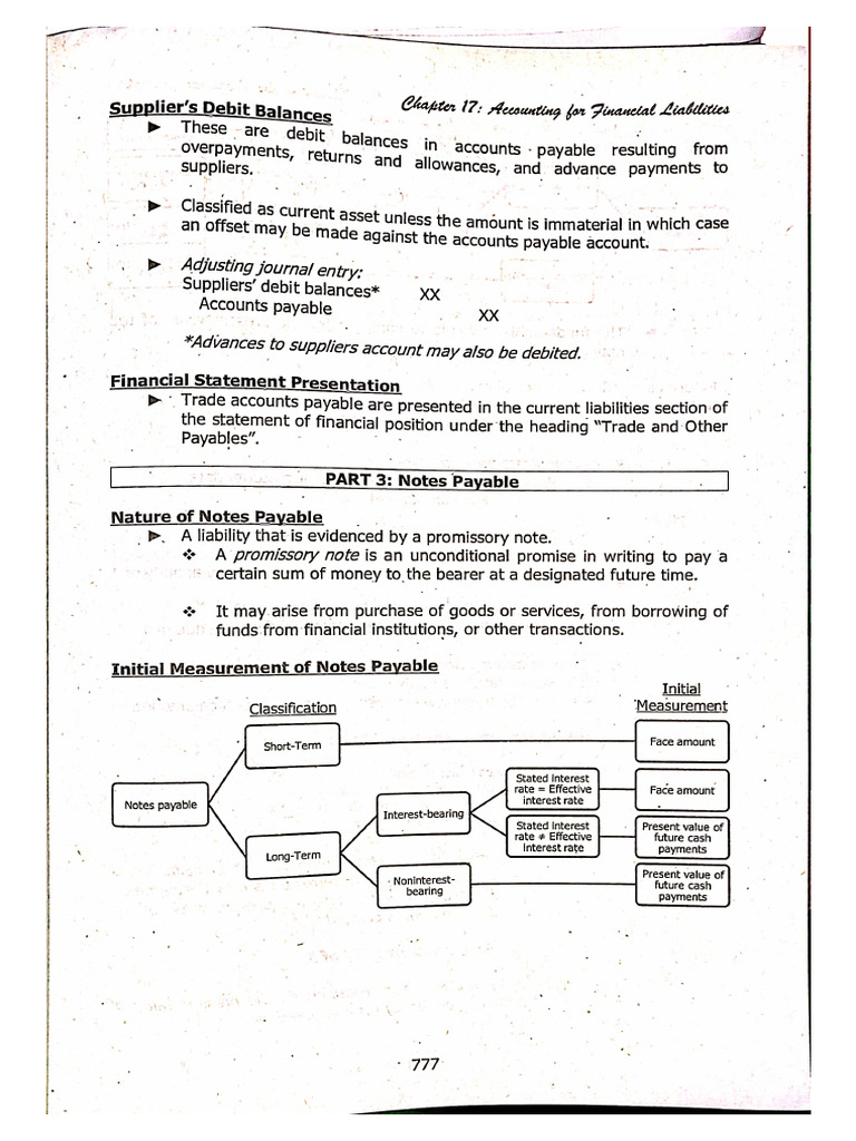 Chapter 17 - Financial Liabilities (Notes and Bonds) | PDF