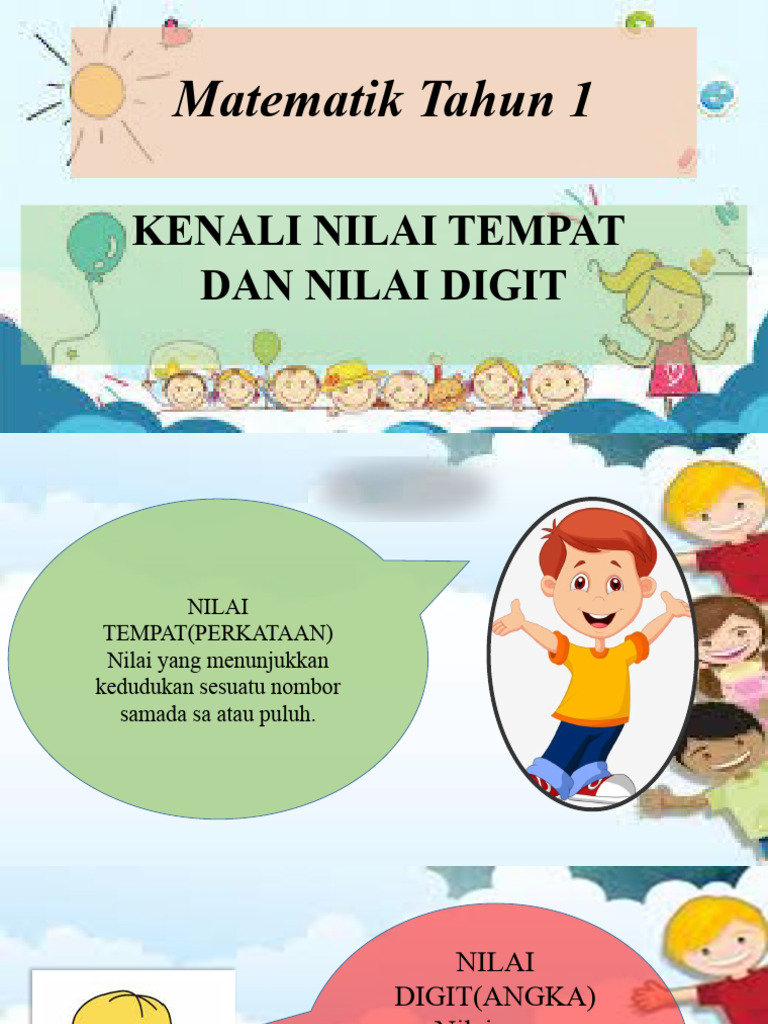 Kenali Nilai Tempat Dan Digit | PDF Kenali Nilai Tempat Dan Digit | PDF