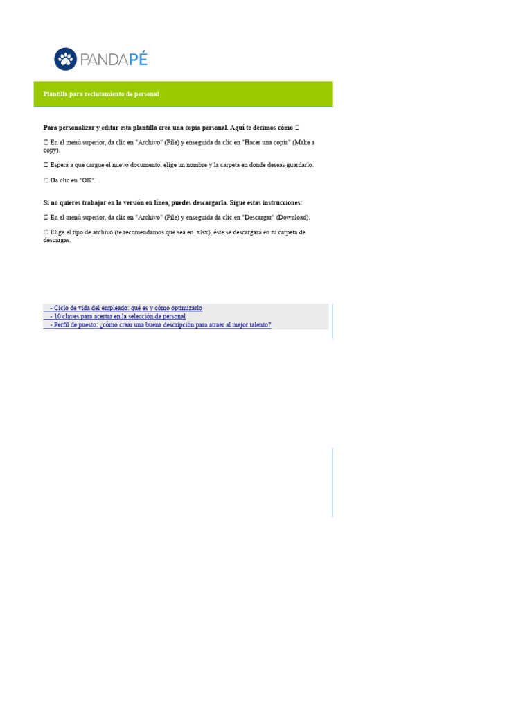 ATS LATAM A219 Plantilla Reclutamiento de Personal | PDF | Contabilidad | Reclutamiento