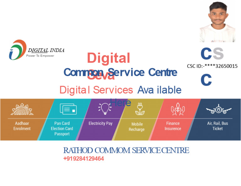 6x3 Feet CSC Front Banner Onkar | PDF | Finance & Money Management ...