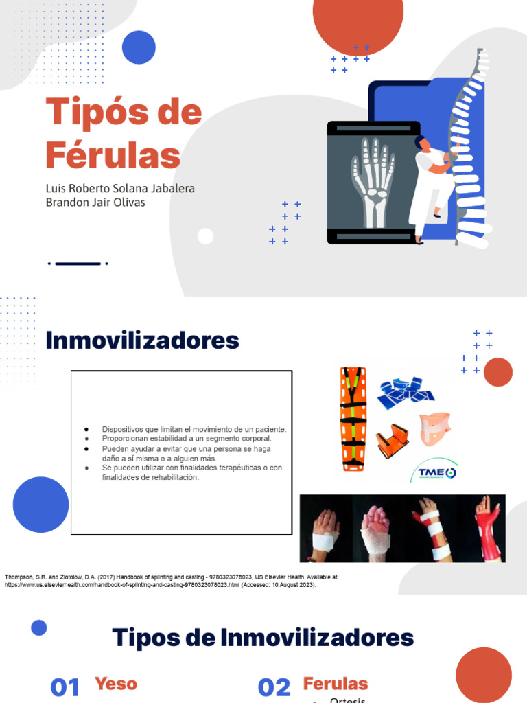 Tipos de Férulas y su Uso | PDF | Sistema musculoesquelético ...