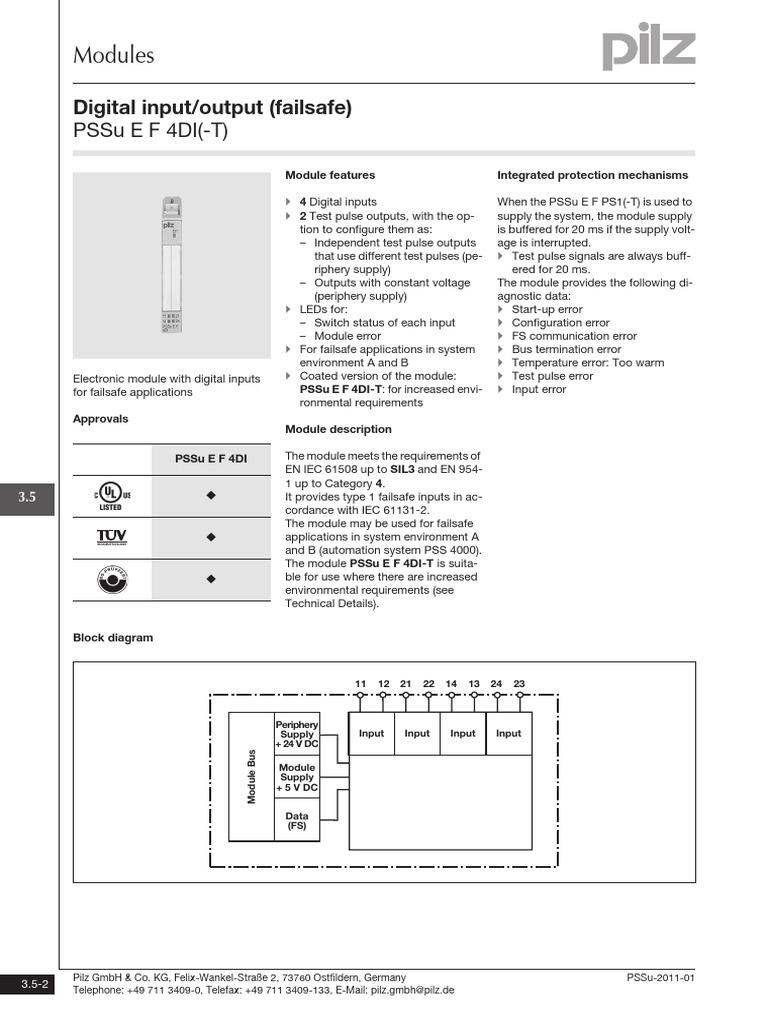 Modules: Pssu E F 4di (-T) | PDF