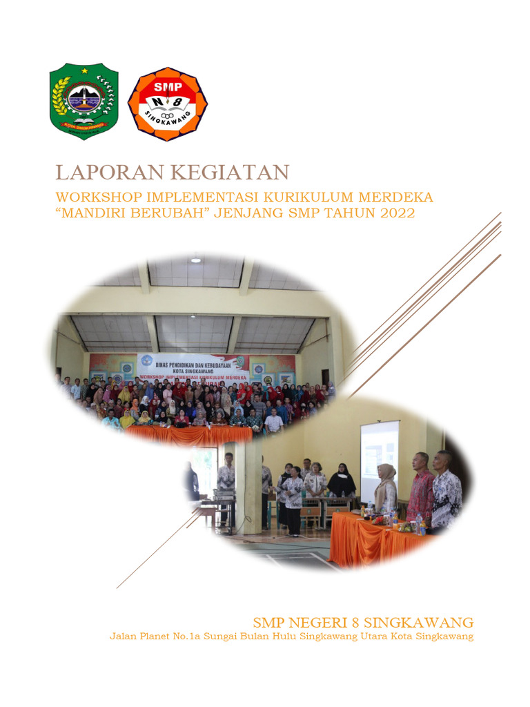 Laporan Workshop Ikm 2022 - SMP Negeri 8 Singkawang | PDF