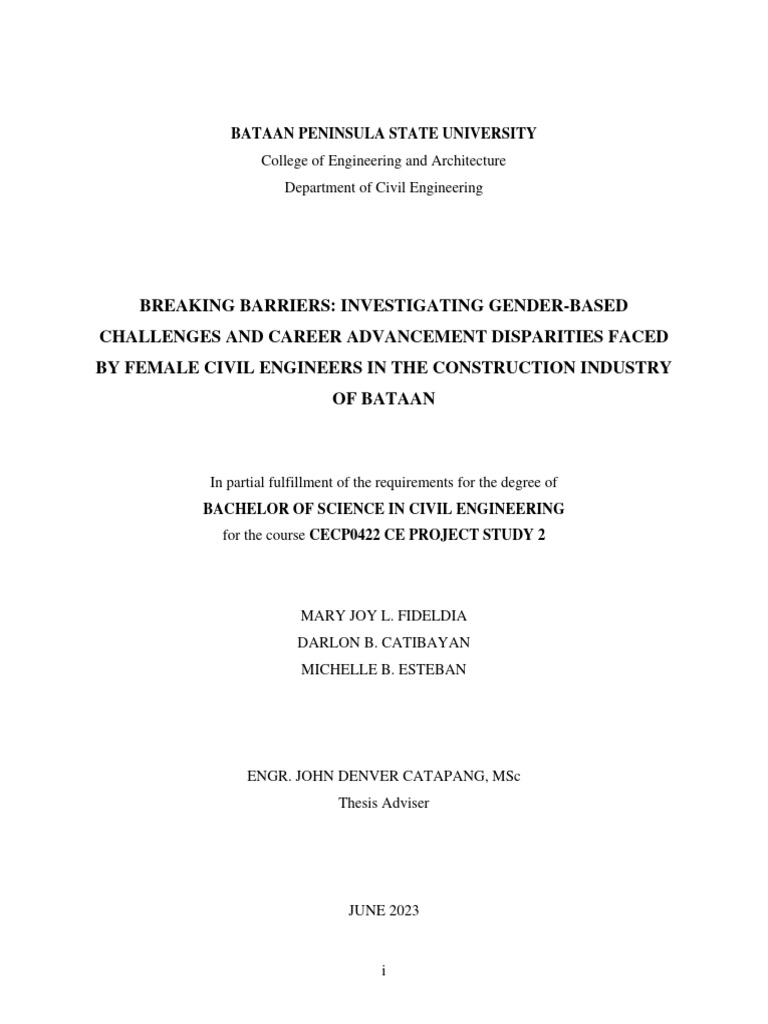 Breaking Barriers Investigationg Gender Based Challenges and Career ...