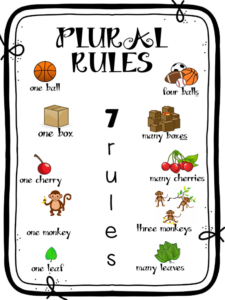 Plural Noun Rules | PDF | Plural | Linguistic Typology