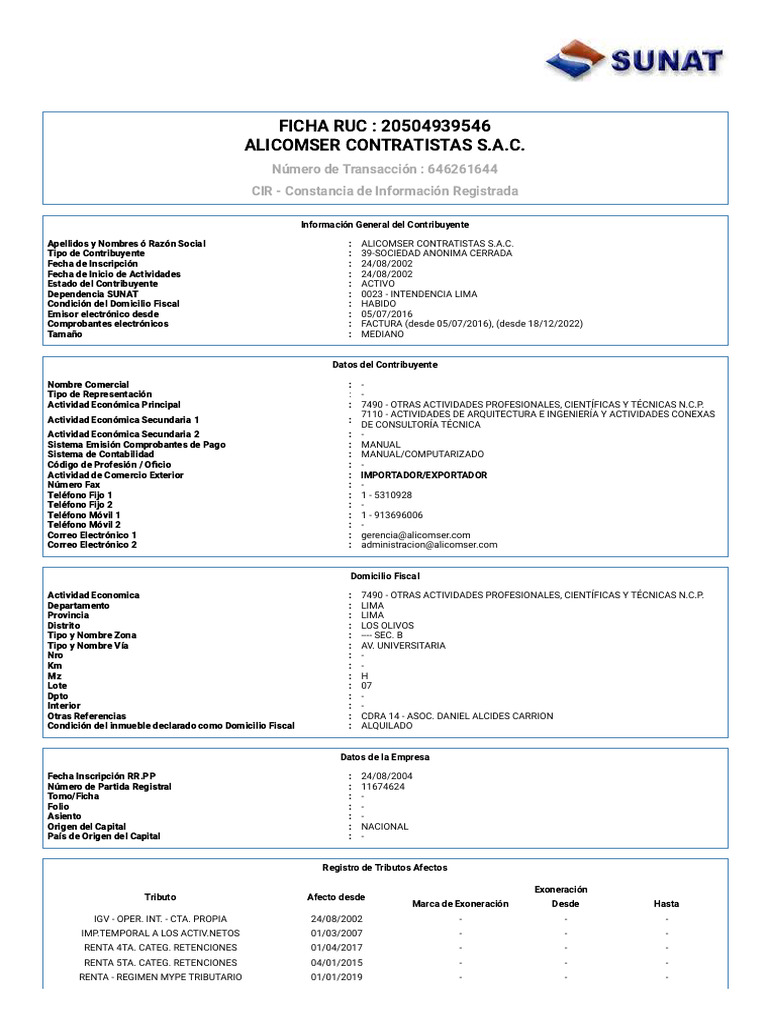 Sunat - Menú Sol | PDF | Industrias de servicio