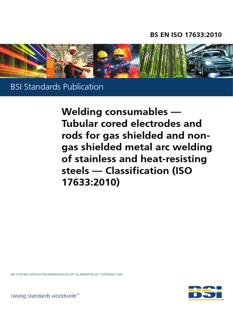 BS en Iso 17633 - 2010 | PDF | Welding | Construction