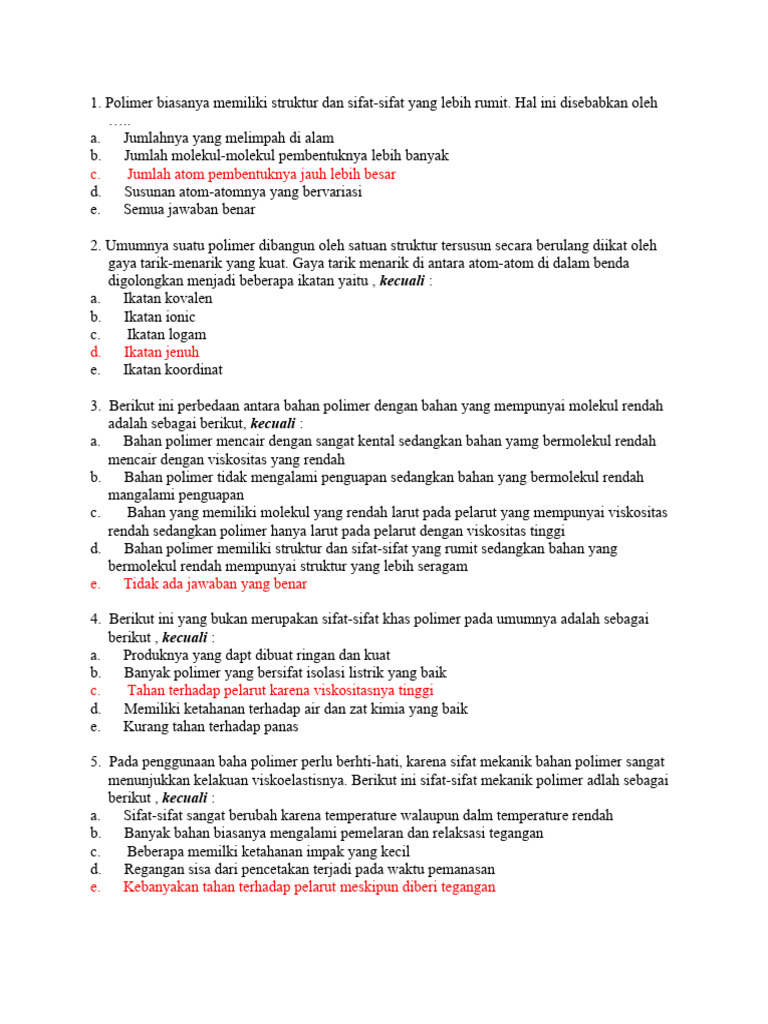 Latihan Soal UAS 2022 | PDF