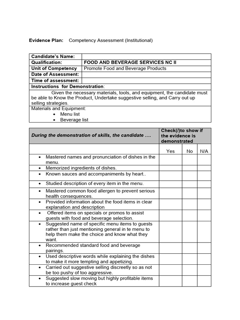 Evidence Plan | Download Free PDF | Menu | Cognition