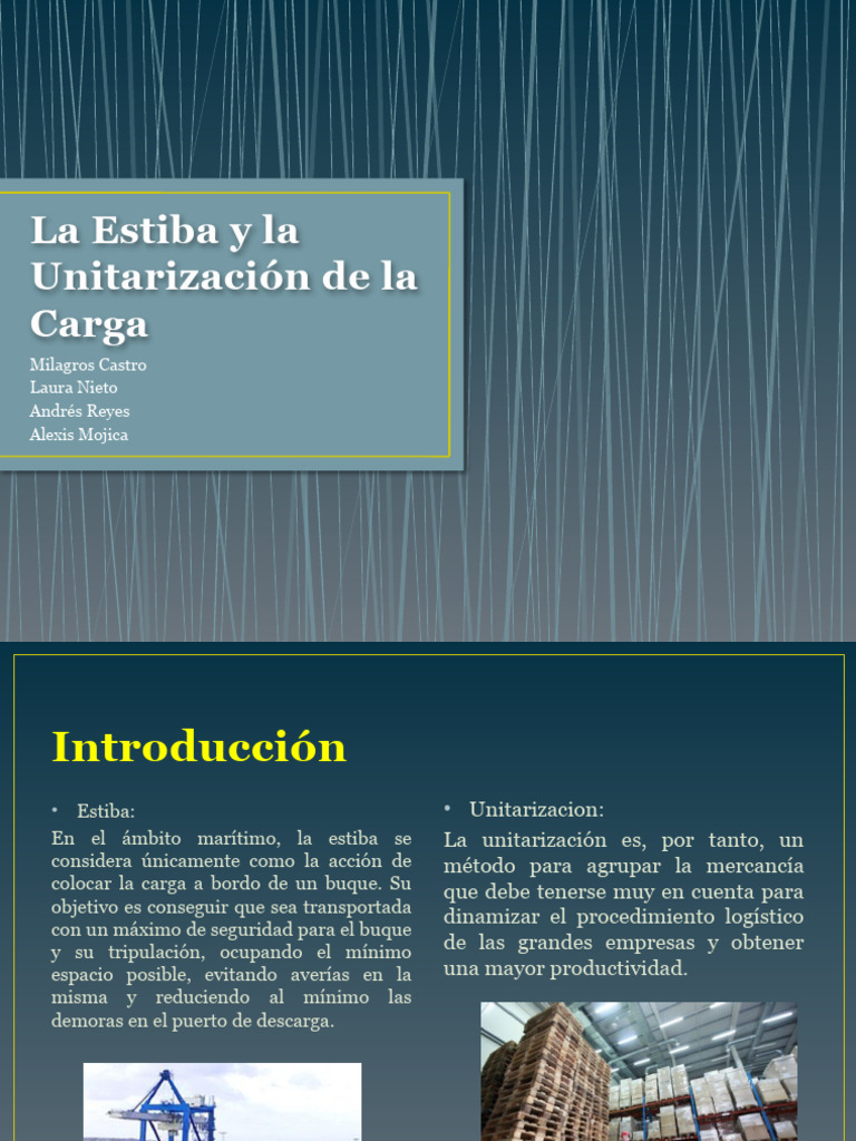 La Estiba y La Unitarización de La Carga | PDF | Transporte