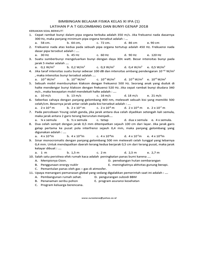 Bimbingan Belajar Fisika Kelas Xi Ipa | PDF