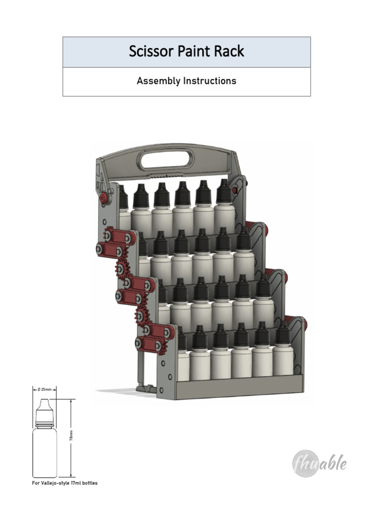 Assembly Instructions - Paint Rack v02 | PDF | Adhesive | Manufactured ...