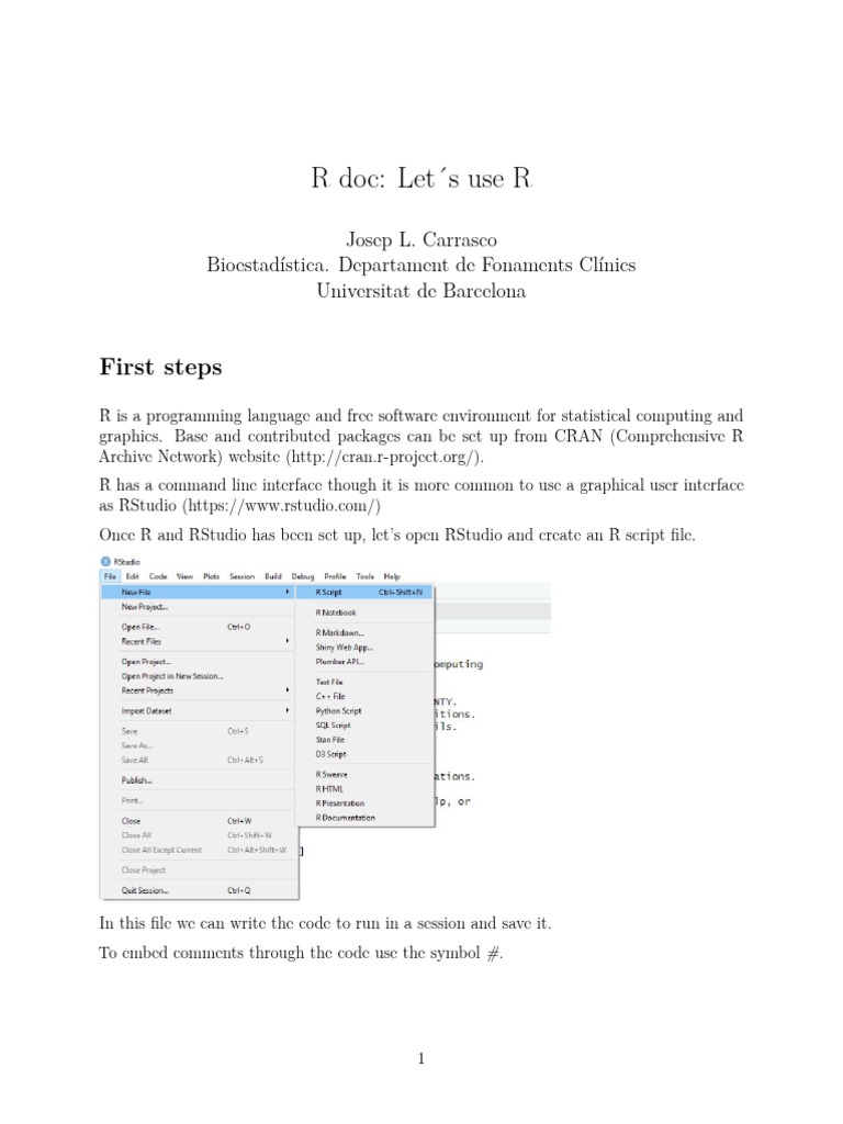 R Introduction | PDF | Computing | Computer Programming