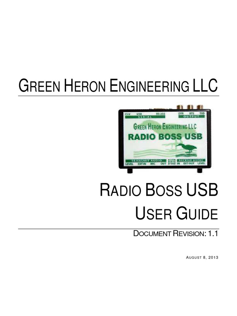 Radio Boss Manual | Download Free PDF | Usb | Electromagnetic Interference