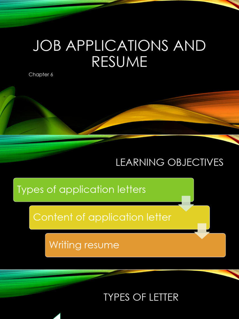 Job Application & Resume | PDF