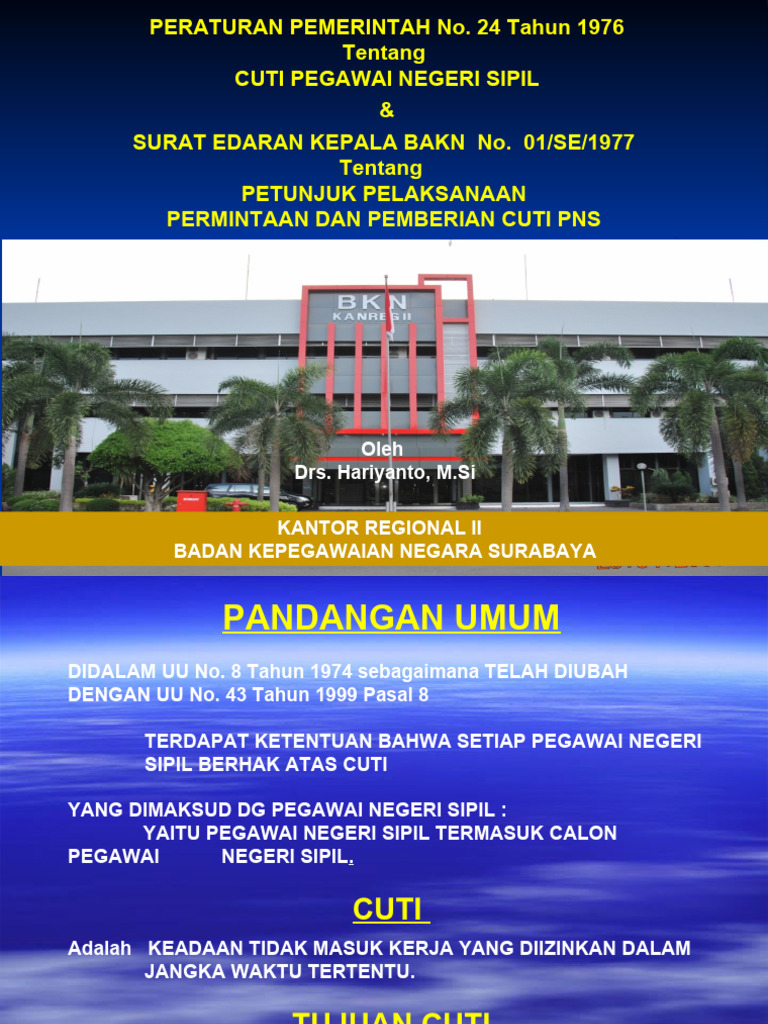 Cuti PNS | PDF | Hukum