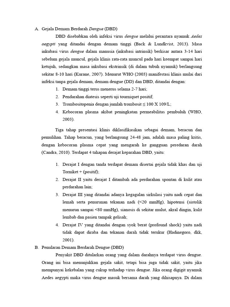 Gejala Dan Penularan DBD | PDF