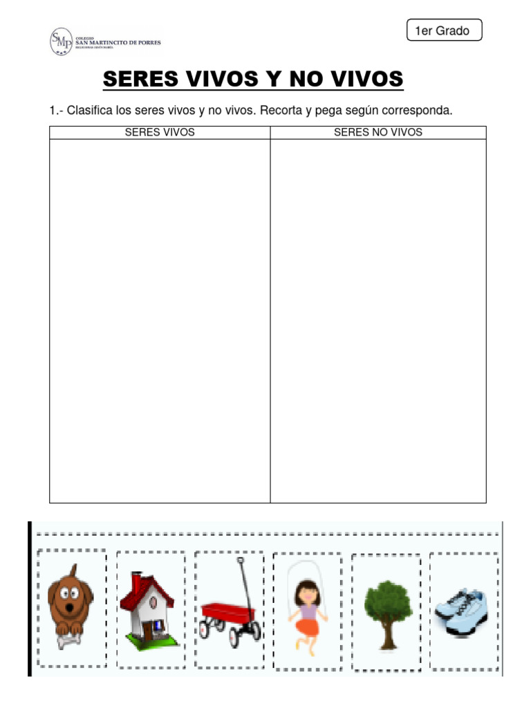 Seres Vivos y No Vivos | PDF