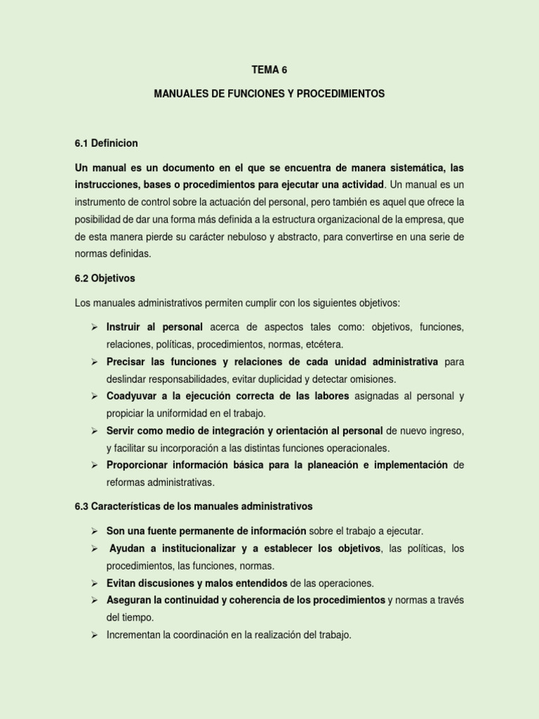 Tema 6 Manuales | PDF