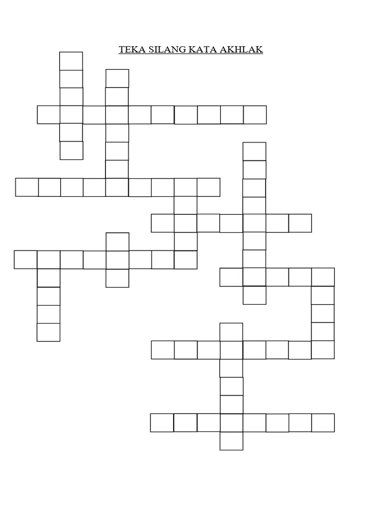 Teka Silang Kata Akhlak | PDF