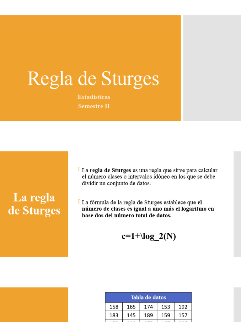 Regla de Sturges | PDF