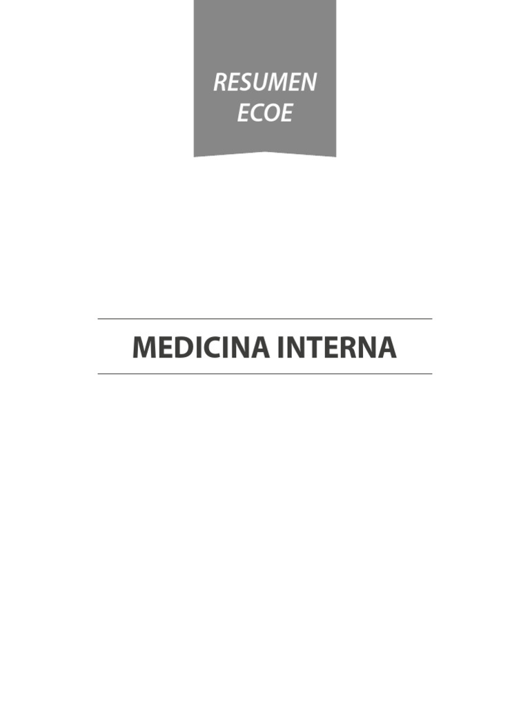 Resumen Ecoe - Medicina Interna Ds Compressed | PDF ...