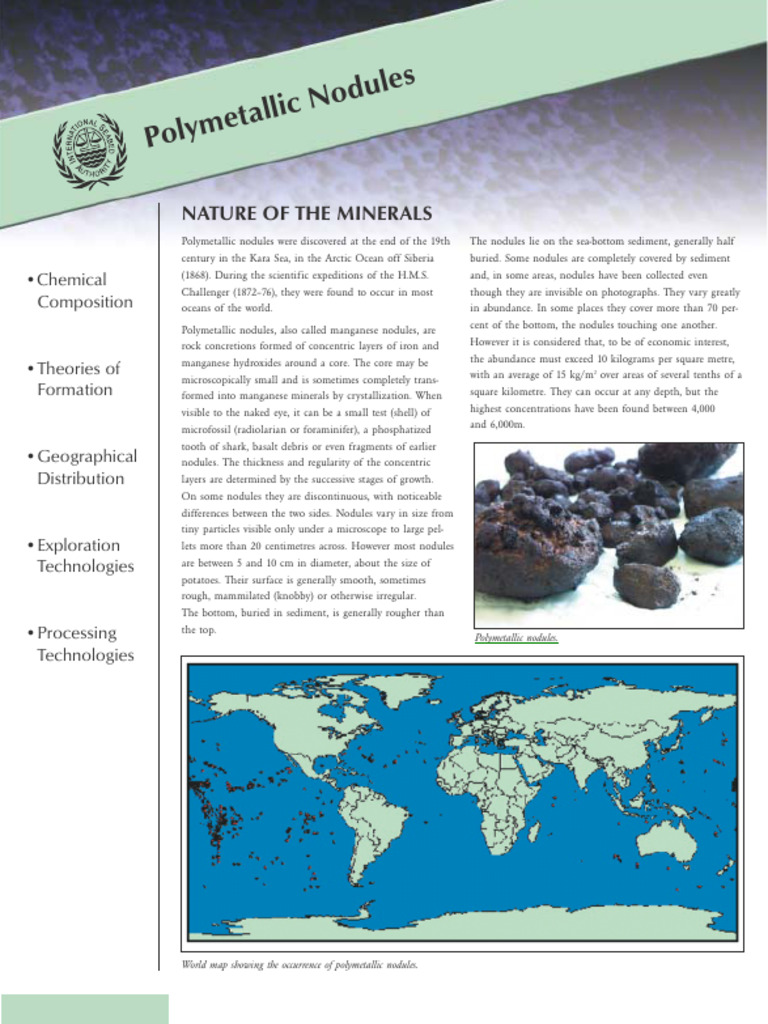 Polymetallic Nodules | Download Free PDF | Seabed | Materials