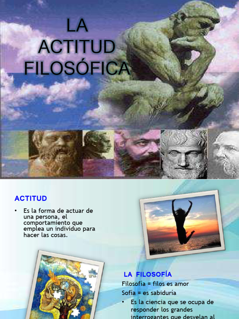 Características de la Actitud Filosófica | PDF | Conocimiento | Actitud ...