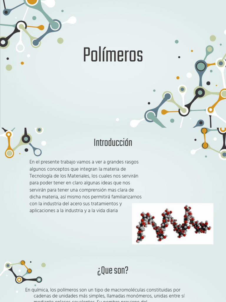 2.3.2 Polimeros | PDF | Polímeros | Compuestos orgánicos