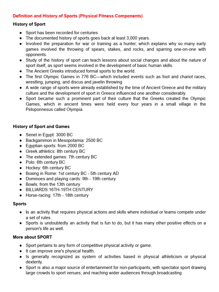Games and Team Sports | PDF | Physical Fitness | Chess Strategy