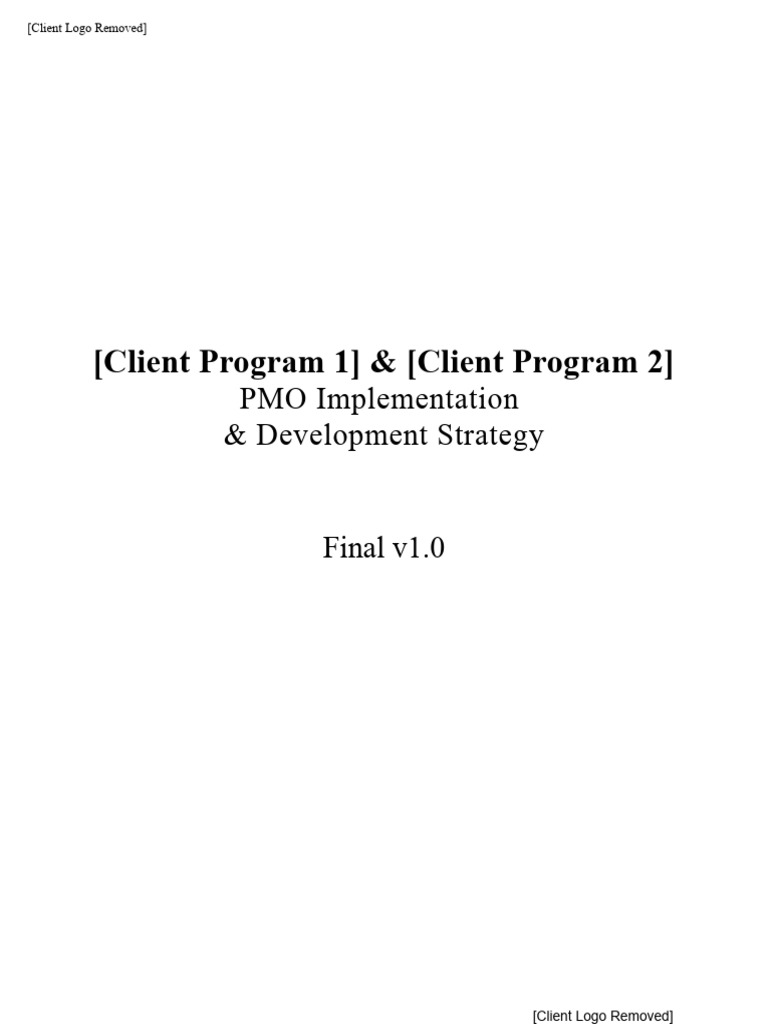 PMO Implementation Strategy Overview | PDF | Competence (Human ...