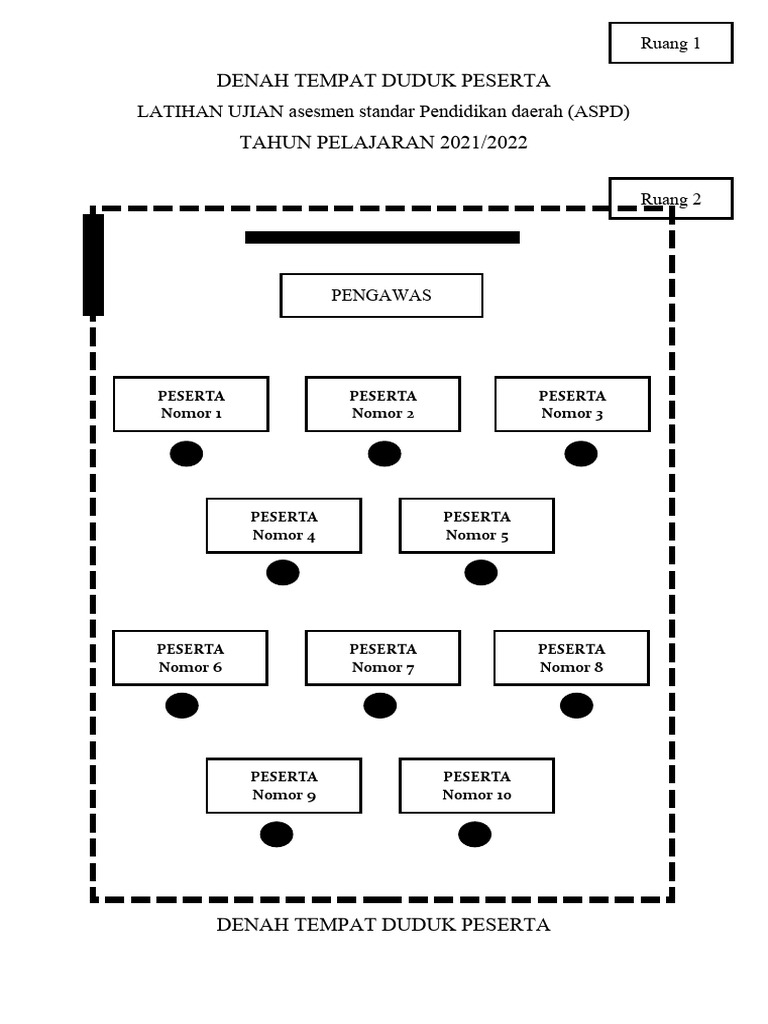Denah Tempat Duduk Peserta | PDF