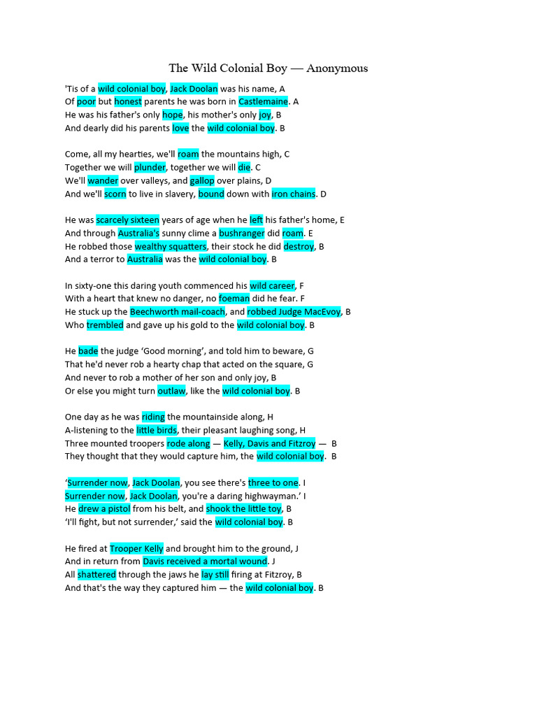 Australian Bush Ballads | Download Free PDF | Australia | Songs