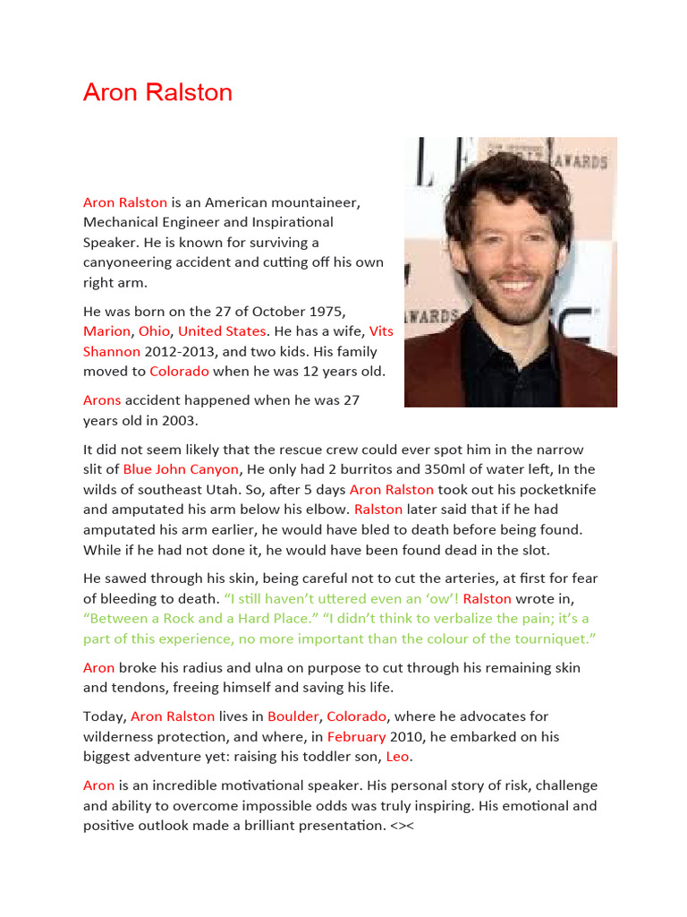 Aron Ralston | PDF