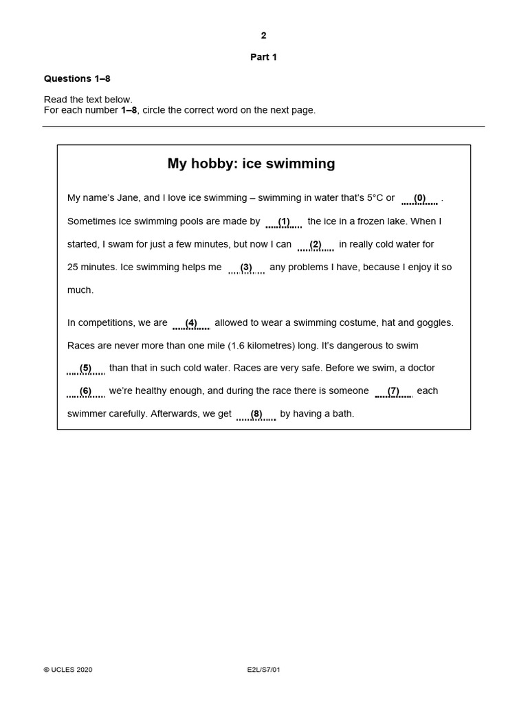 Jane's Passion for Ice Swimming | PDF | Ice | Water