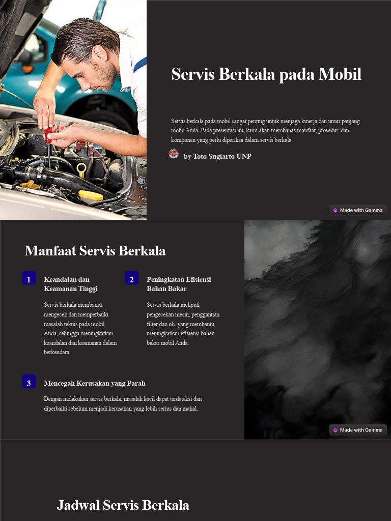 Pentingnya Servis Berkala Mobil | PDF | Bisnis | Teknologi & Rekayasa