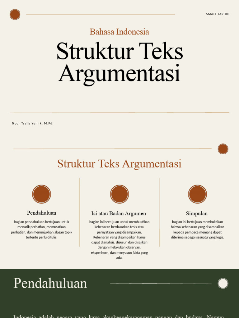 Struktur Teks Argumentasi | PDF