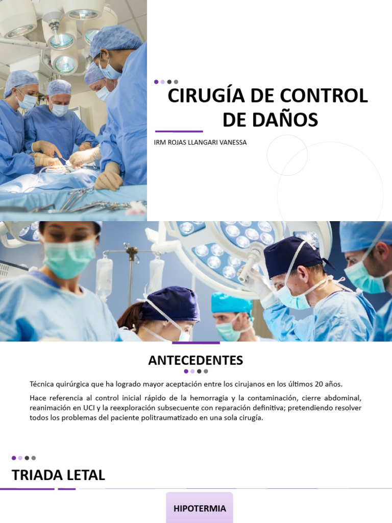 Cirugía de Control de Daños | PDF