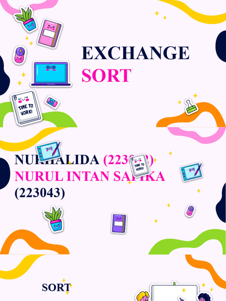 Algoritma Exchange Sort | PDF