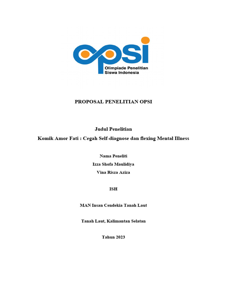 Format Proposal Opsi | PDF